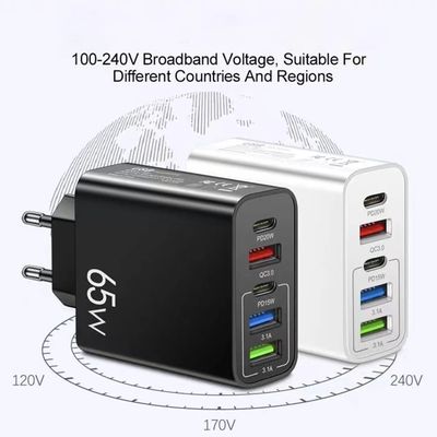 5 port EU Standard USB for All Phone Travel Portable Mobile Plug Charger Power Adapter Universal