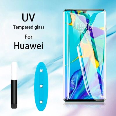 nano Liquid UV Tempered Glass film for huawei P50 P30 P40 pro Screen Protector For HUAWEI Mate 20 30