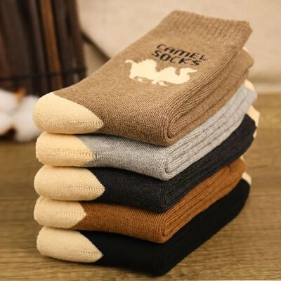 5 Pairs Men Thicken Warm Socks Casual Comfortable Soft Again