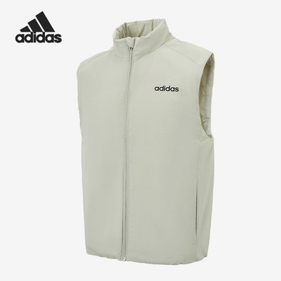 Adidas阿迪达斯男士立领拉链运动休闲无袖经典棉马甲 JL9643 9644