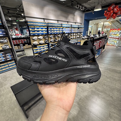 Skechers斯凯奇山溪户外洞洞鞋男溯溪鞋透气防滑运动凉鞋 237639