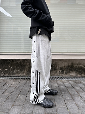 传奇商行legend休闲排裤新款拼接条纹时尚潮流男女百搭宽松直筒裤