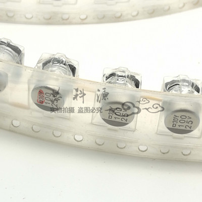 EMVY250ADA101MF80G 6.3X8 黑金刚贴片高频低阻电容 25V100UF SMD