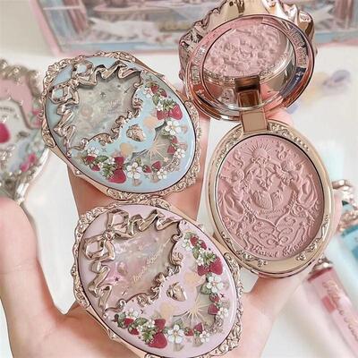 Flower Knows Strawberry Rococo Blusher Embossed Blush Face M