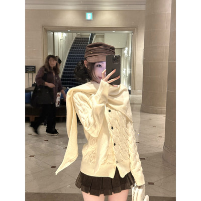 Sicee雪顶玛芬单排扣绞