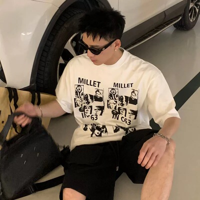 重磅280克小众纯棉夏季新品宽松美式重磅日常高街男透气短袖T恤