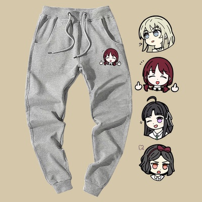 哭泣少女乐队二次元周边潮版长裤