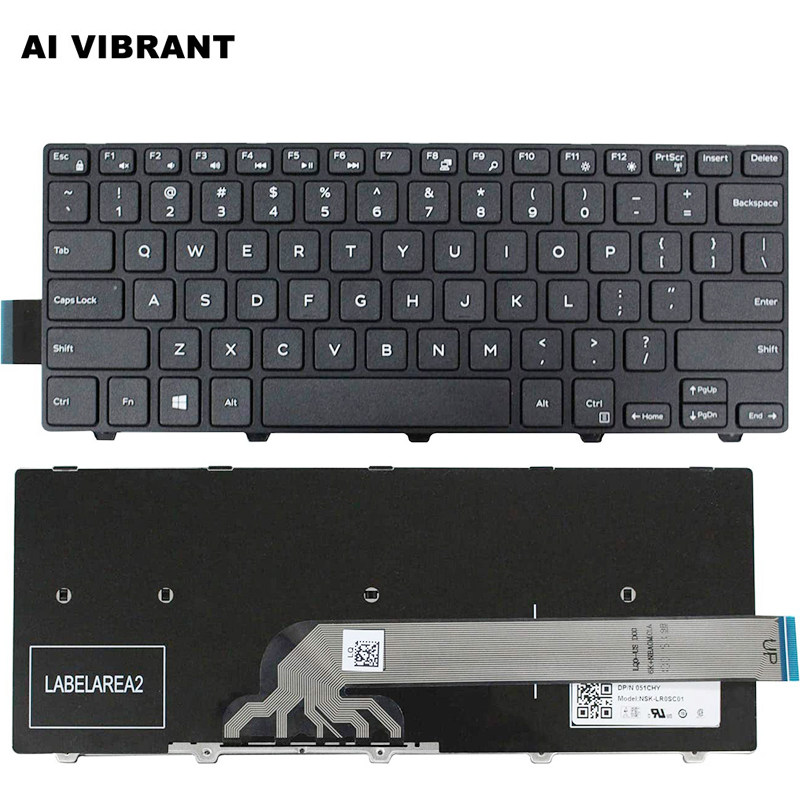 戴尔Inspiron 14-3000 3441 3442 3443 3451 3458键盘5447 P49G_虎窝淘