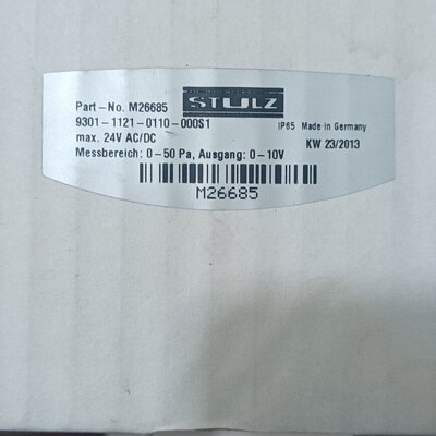 议价-全新世图兹STULZ 压力传感器 M26685 ， 订货号9-可维修