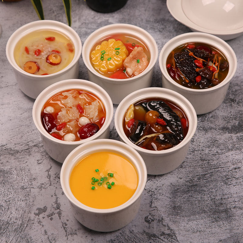 仿真食品道具滋补汤样品假菜食物月子餐小汤展示3D树脂点菜食品