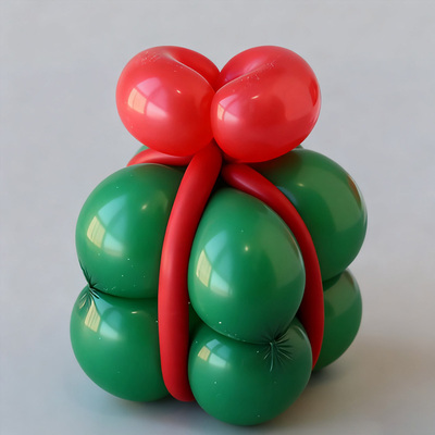 圣诞节礼物气球摆件拍照道具装饰