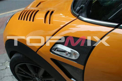 TOPMIX引擎盖mini cooper s carbon bonnet迷你F56 R56碳纤维机盖