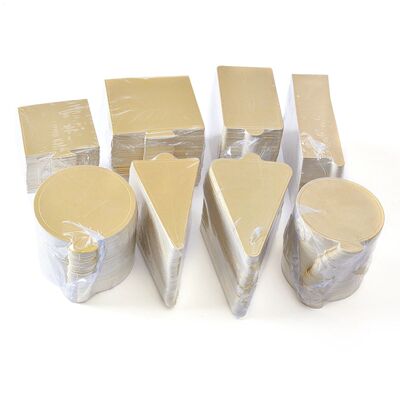 100pcs Gold Paper Cupcake Dessert Tray Cake Board Wedding Bi