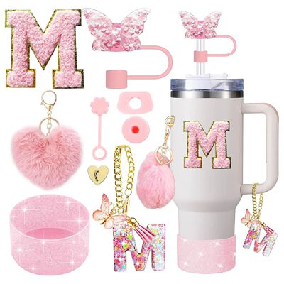 9PCS Accessory Set for Stanley Cup 30oz 40oz Butterfly Straw