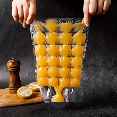 10pcs Ice Mould Disposable Portable Ice Cube Bags Transparen