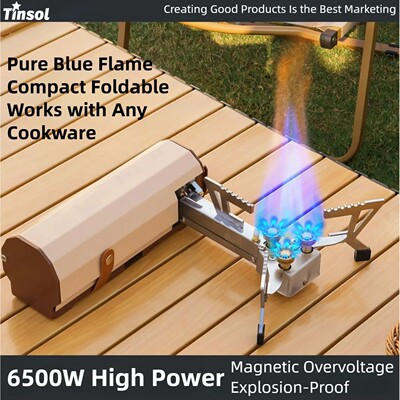 New Portable Folding Triple-Burner Cartridge Stove Outdoor C