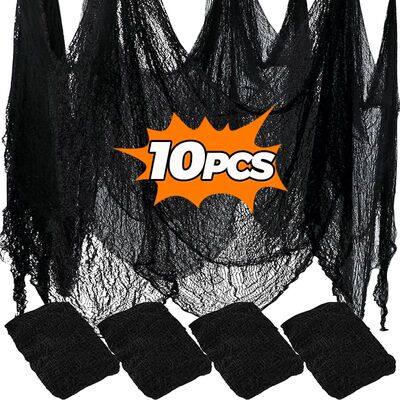 Halloween Black Creepy Cloths 76x198cm Mesh Cheesecloths Hal