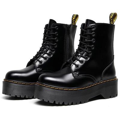 大码45松糕马丁靴女中筒靴women martin boots motorcycle boots