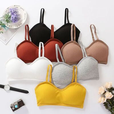 Threaded Women's Vest Sexy Invisible Padded Bras Women Femal