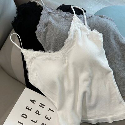 Camisole Top for Women with Elastic Bandeau for Outer Wear,