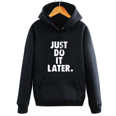 拖延症恶搞外套连帽卫衣红人同款