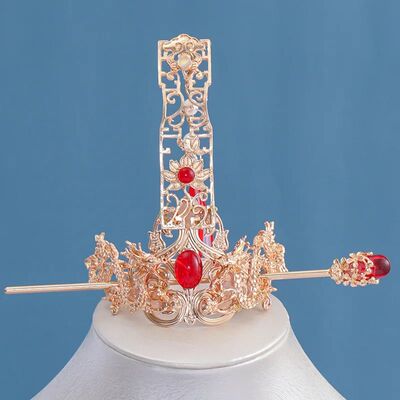 Retro Hair Crown Accessories Ancient Chinese Metal Hair Crow