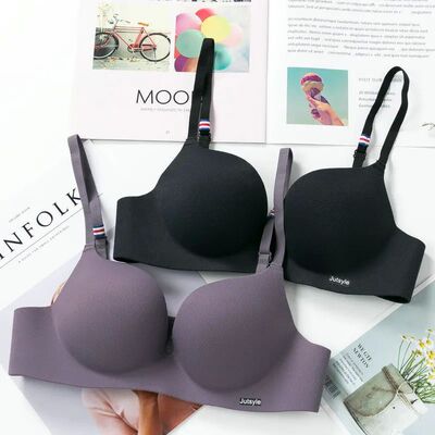Ice Silk Bra For Women Sexy Seamless Bralettle Gather Push U