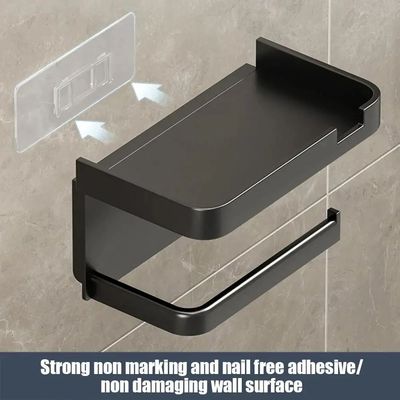 Wall Mounted Toilet Paper Holder Rustproof Thickened Plastic