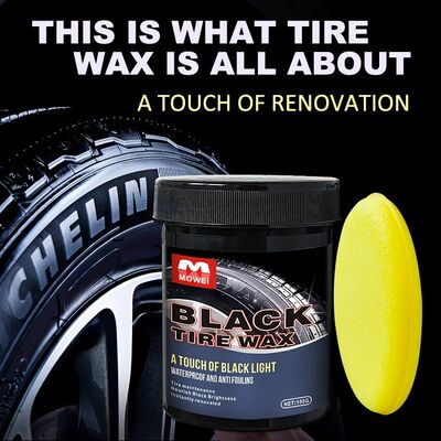 150g Black Tire Wax, Crystal Clear Car Plastic Restorer, Aut