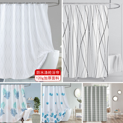 line shower curtain simple waproof shower curtain thickened