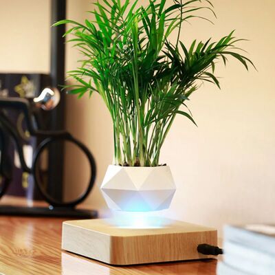 Levitating Air Bonsai Pot Rotation Flower Pot Planters Magne
