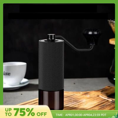 Manual Coffee Grinder CNC Stainless Steel Professional Doubl