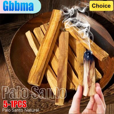 5Pcs /1pc Palo Santo Natural Incense Sticks Wooden Smudging