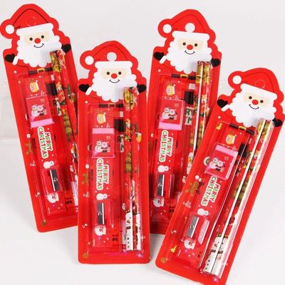 5 Piece Cartoon Christmas Stationery Set Children Writing To