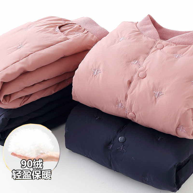 东北哈尔滨雪乡长白山旅游装备儿童轻薄羽绒服内胆上衣裤子套装冬