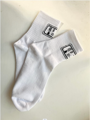 白色上海白袜透气日系