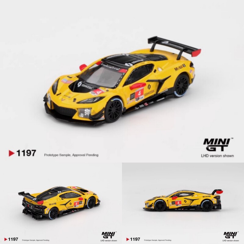 [现货]MINI GT 1:64 #1197 科尔维特Chevrolet Z06 合金汽车模型