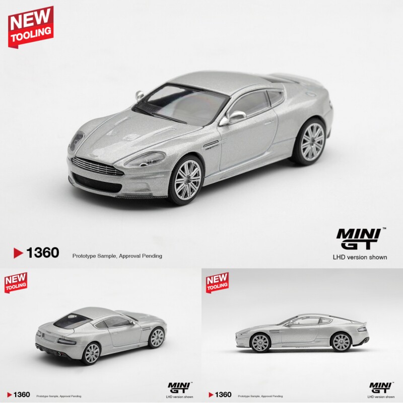 [保单预售]MINI GT 1:64 #1360 阿斯顿·马丁DBS 2008 合金车模型
