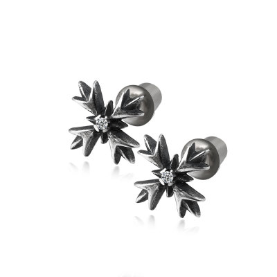 WIC S925银莫桑钻【主理人限定】复古荆棘十字花