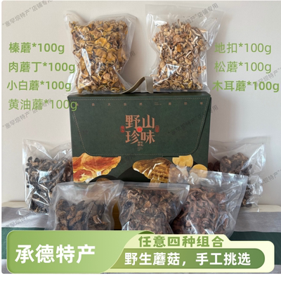 野生蘑菇组合款送人礼承德特产