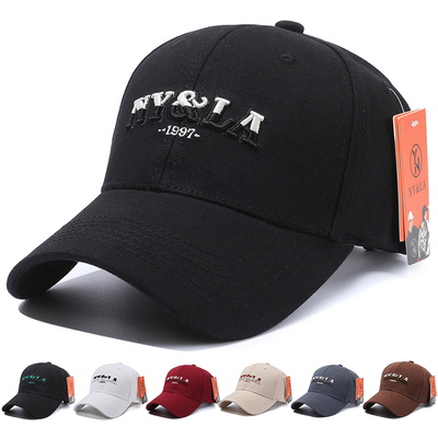 棒球帽出游休闲通用四季弯檐刺绣