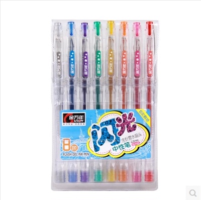 金万年闪光6色全针管中性笔