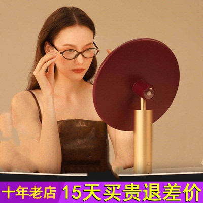 MUID金属镜台式led智能梳妆镜桌面轻奢高清化妆专用美妆镜子带灯