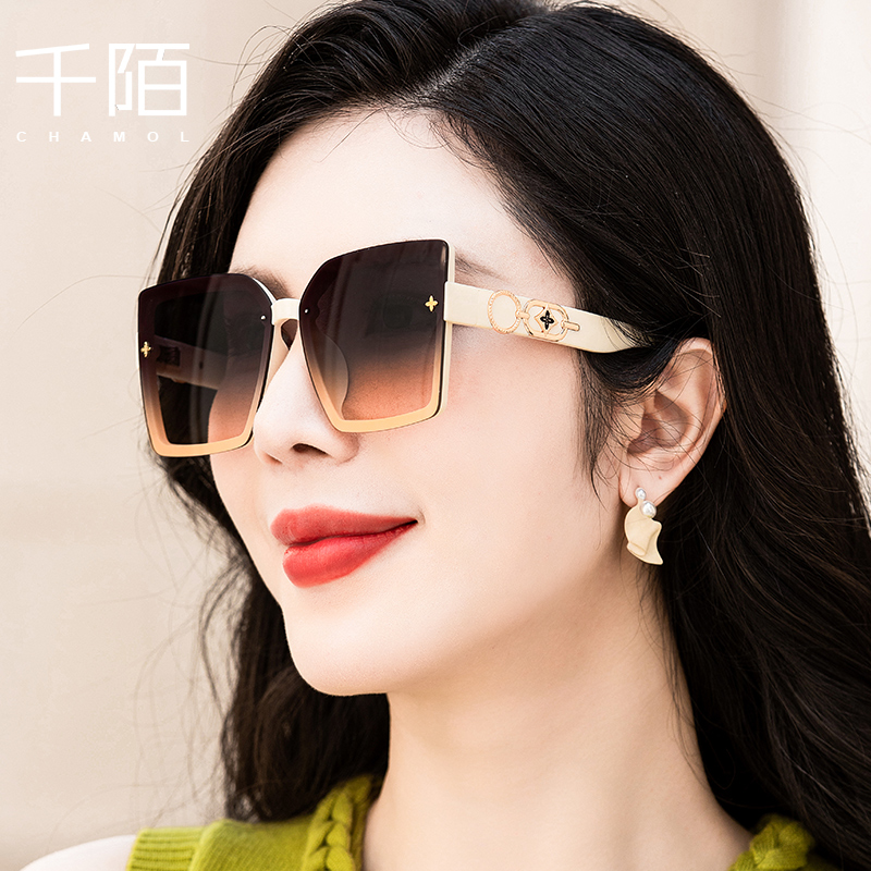 太阳镜女款2025新款开车墨镜高级感防紫外线老年人眼镜大框显脸小