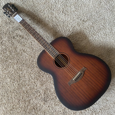 佐乐 Zoller 桃花芯木合板民谣木吉他41英寸哑光 OM桶 珍贝镶嵌