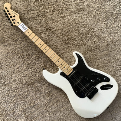 Soundline 音线 ST款三单拾音器电吉他 单摇白色枫木指板微瑕入门