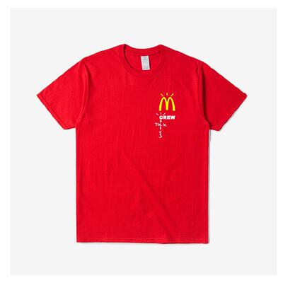 现货 TRAVIS SCOTT X 仙人掌联名内部员工CREW短袖TEE M字母上衣