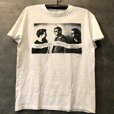 绿日乐队宽松短袖T恤复古vintage