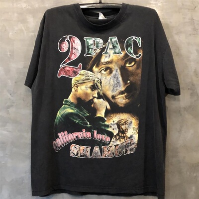 重磅纯棉潮流潮牌高街摇滚tee