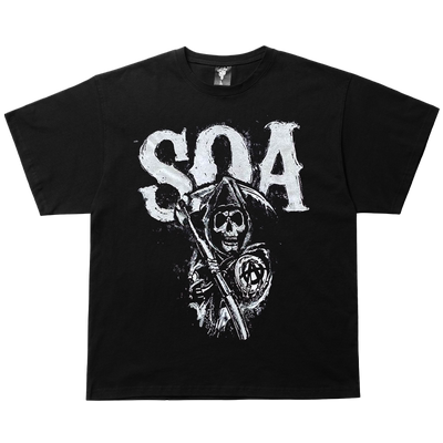 Sons Of Anarchy乐队混乱之子死神骷髅头高街FOG短袖慵懒风T恤男